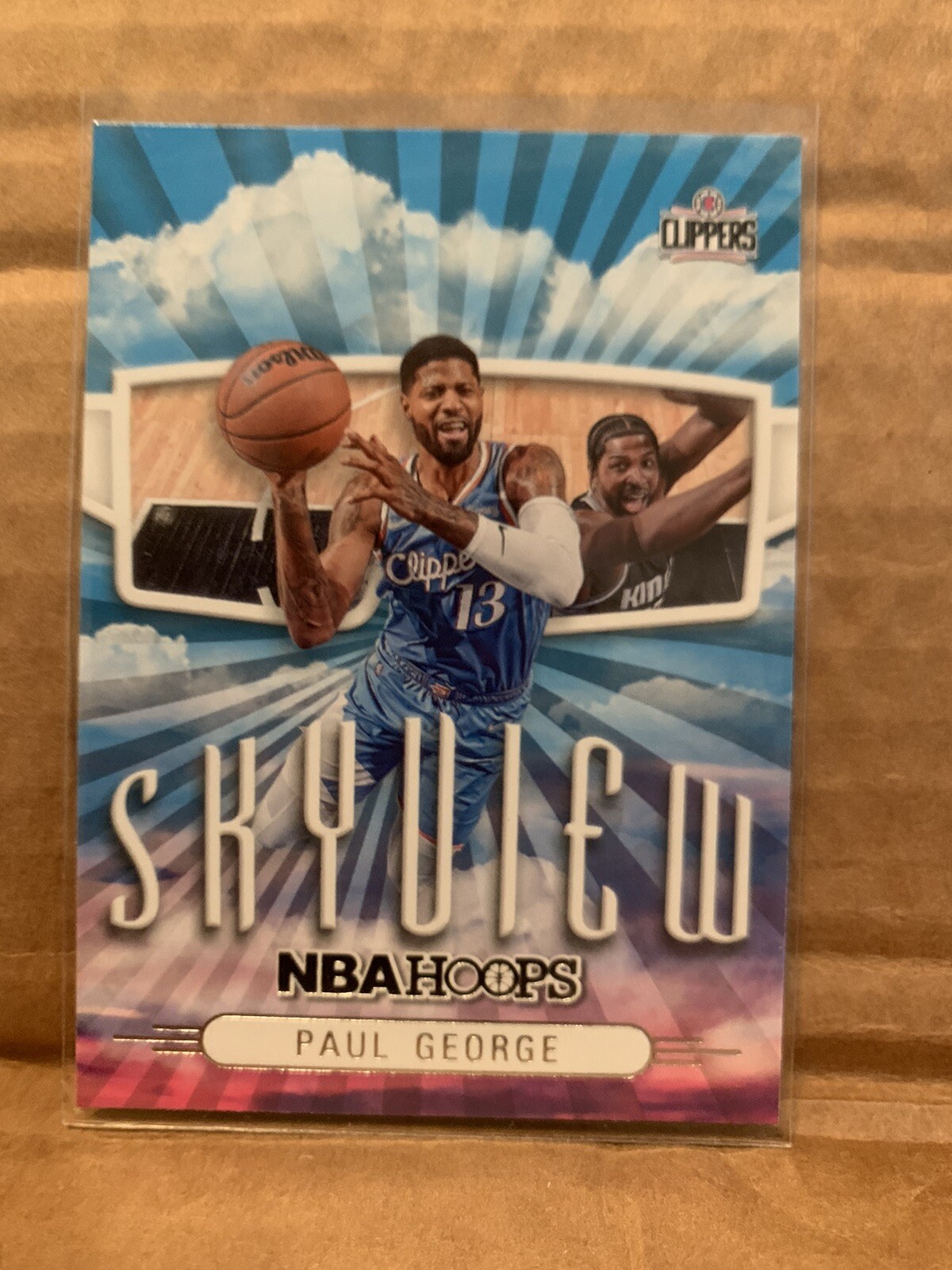 2022-23 Panini NBA Hoops Basketball Paul George Skyview Card # 22 LA ...