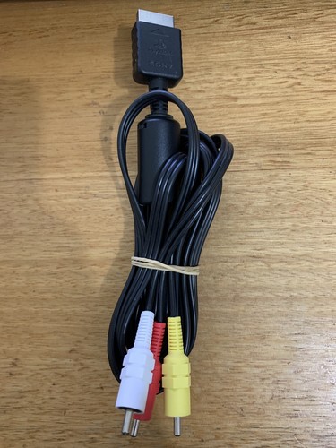 Genuine Sony Playstation AV Cable , PS1 , PS2 , PS3 Composite RCA Cable ...