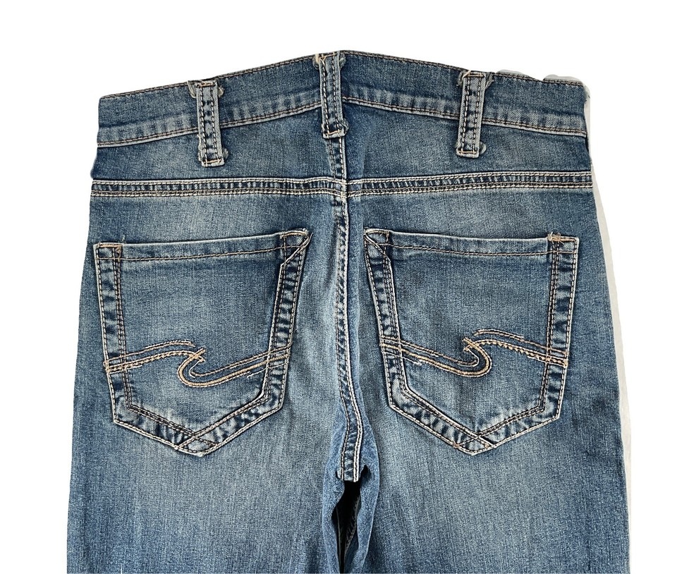 Silver Jeans Mid Rise Zac Relaxed Straight Leg Men's 30 32 33 40 42 ...