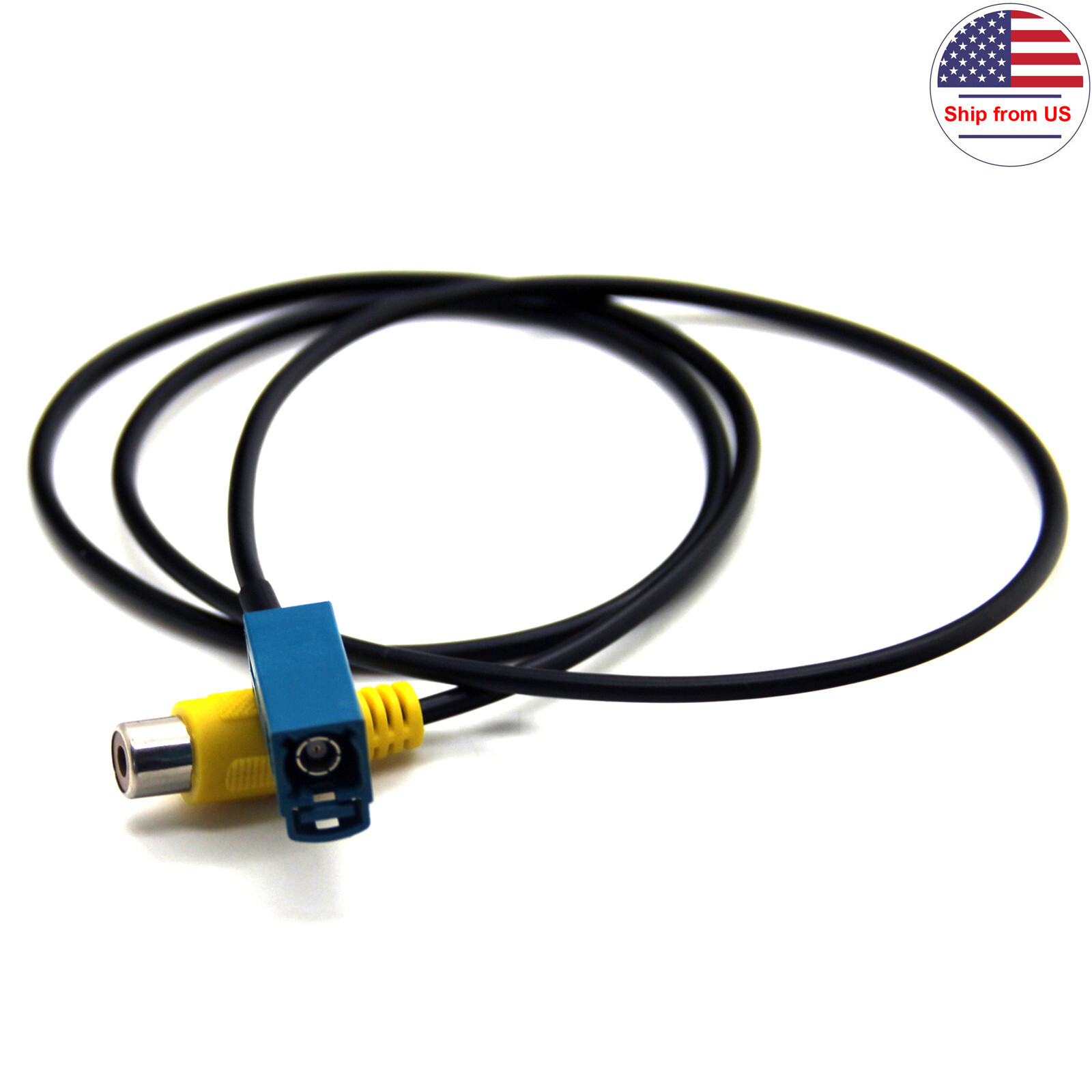 Backup Camera Fakra to RCA Cable Adapter For Mercedes Benz R35 OEM ...