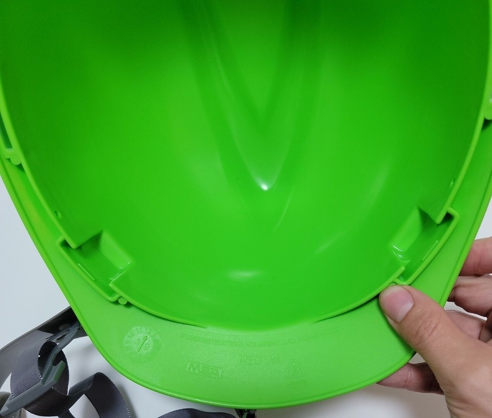 CERT Helmet Community Emergency Response Team Hard Hat MSA HiViz V-Gard ...