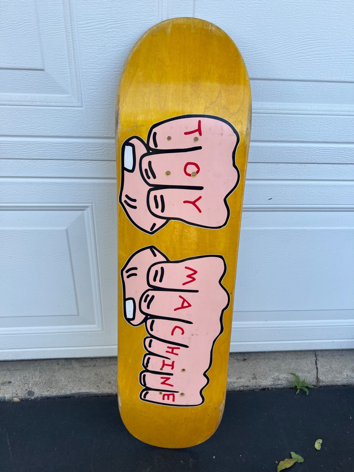 Toy Machine FIST Skateboard Deck Yellow 8.0" x 32" | eBay