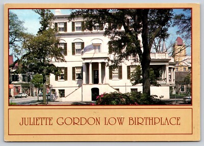 Postcard Juliette Gordon Low Birthplace Savannah Georgia Girl Scout ...