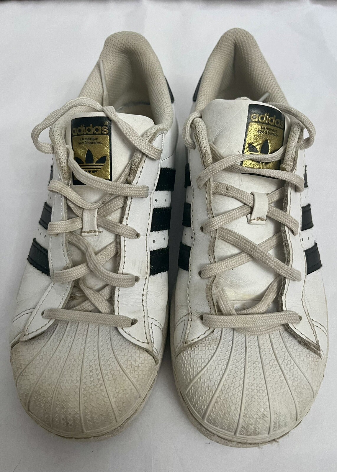 Size 3 (PS) - adidas Superstar Foundation Low White for sale online | eBay