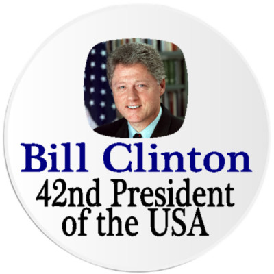 Bill Clinton 42nd President of the USA - Circle Sticker Decal 3 Inch | eBay
