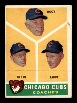 1960 Topps Baseball #457 Charlie Root / Lou Klein / Elvin Tappe Cubs | eBay