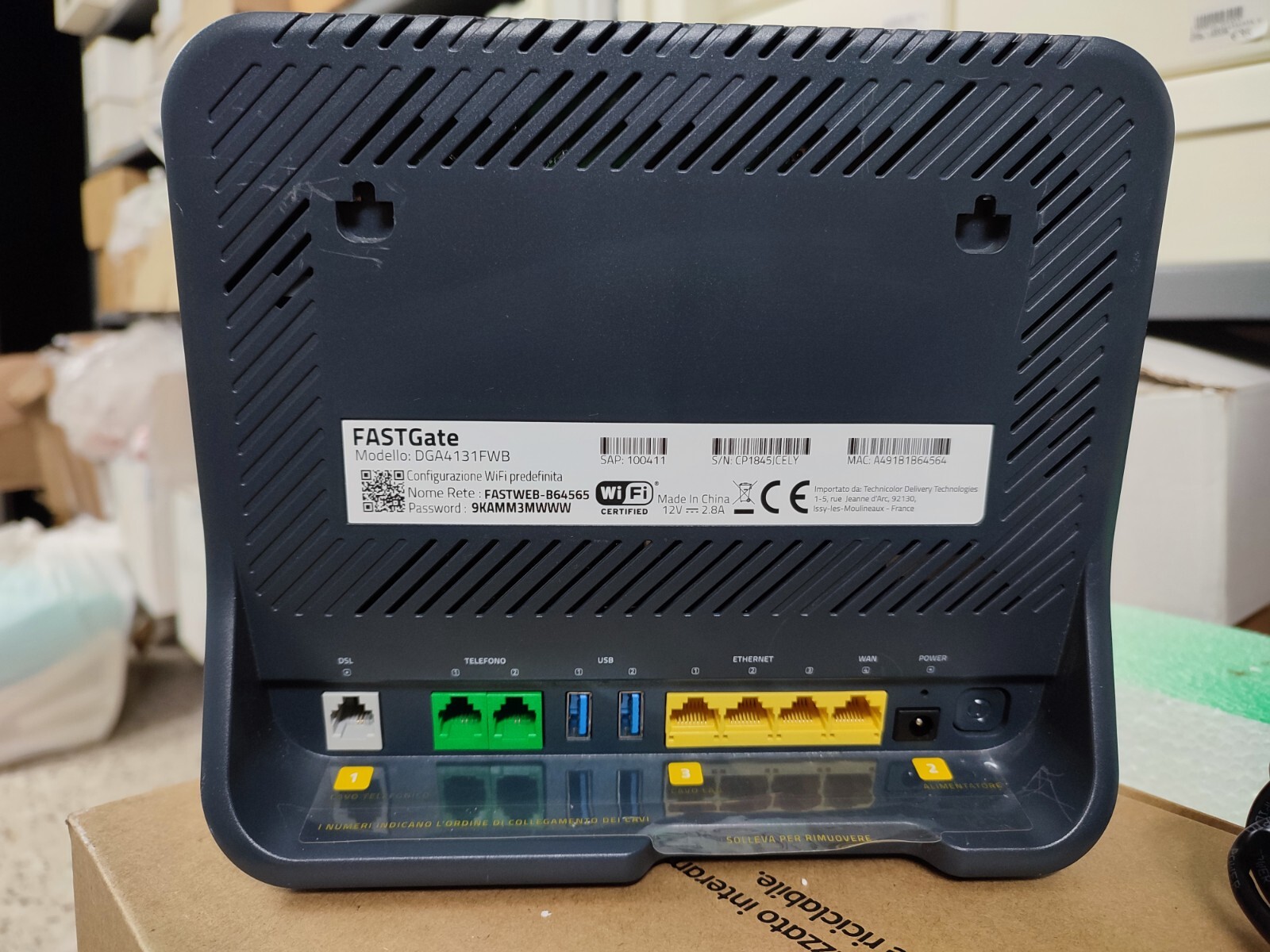 Disordinato Fino a Settlers router con fastweb Scrutinio Calpestare se puoi