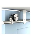 DIYHD Stainless Steel Flat Roller Ceiling Mount Sliding Barn Door Track ...