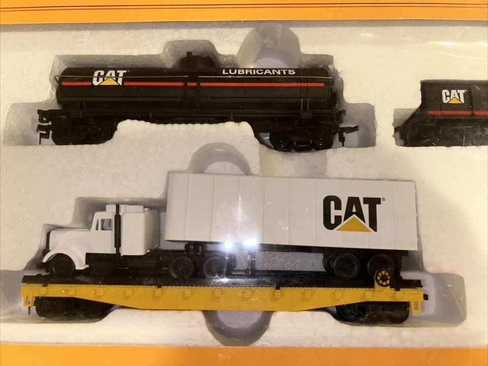 WALTHERS TRAINLINE CATERPILLAR DELUXE TRAIN SET HO SCALE CAT 1995 | eBay