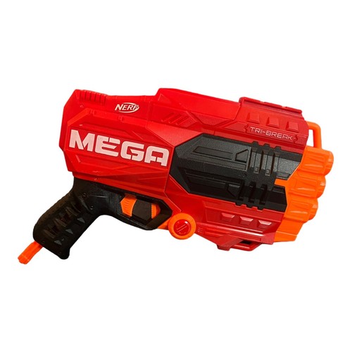 Nerf N-Strike Mega Tri-Break Dart Gun Blaster Used No Darts | eBay