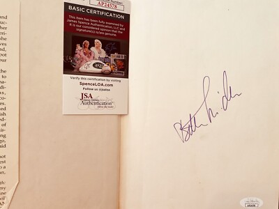 Bette Midler autographed signed autograph A View From A Broad hardcover ...