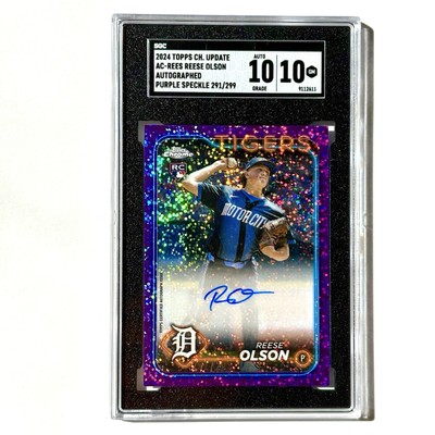 2024 Topps Chrome Update REESE OLSON Auto Autograph Purple Refractor ...