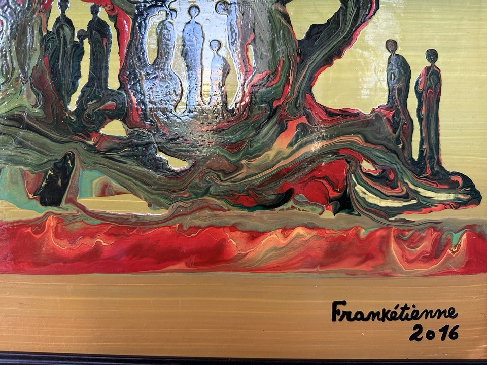 Wonderful Masterpiece By the late Haitian Legend Franck Etienne. 26”x18 ...