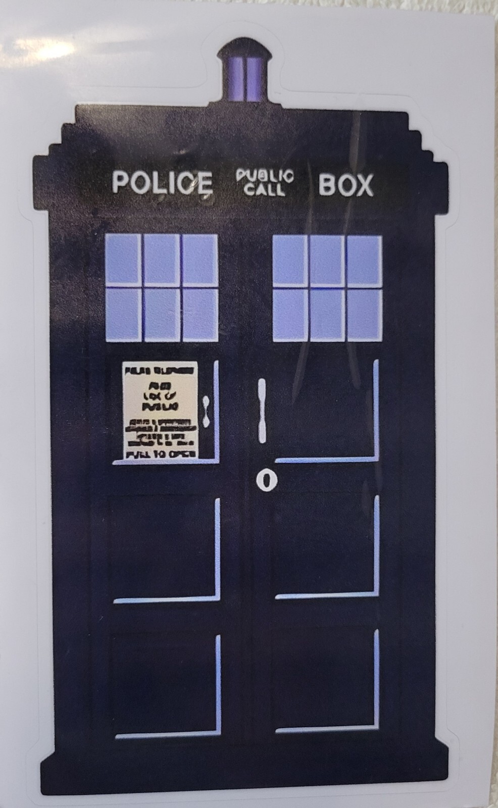 Dr. Who Tardis Decal Stick On Great For Auto Windows 3" 5 1/4" | eBay