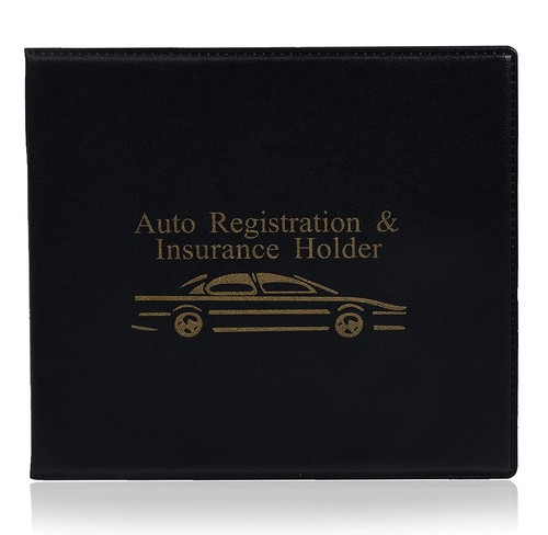 Auto Registration & Insurance Holder Wallet - Keep Car Truck Documents ...