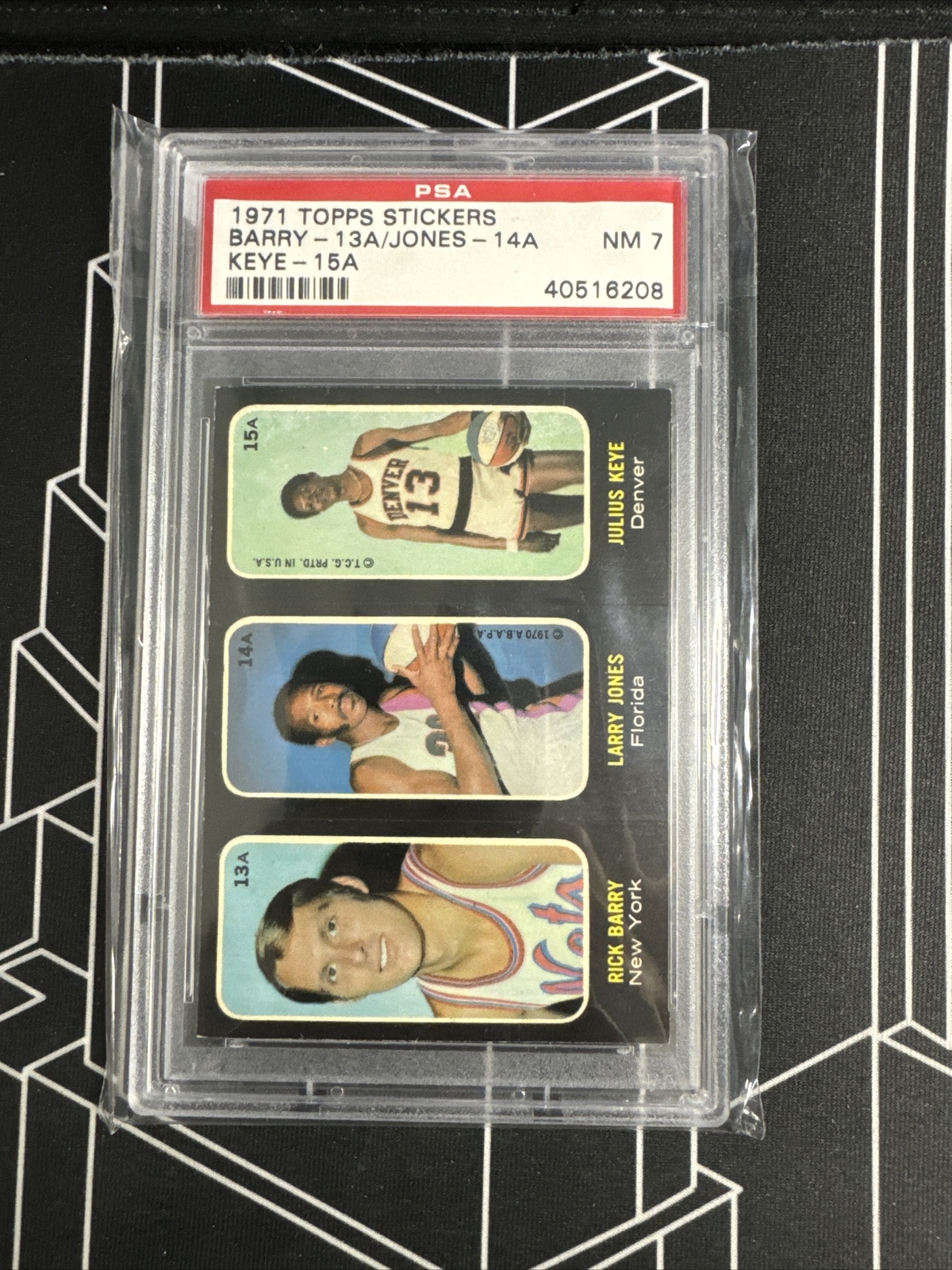 1971-72 Topps - Trios Stickers #13A-14A-15A Rick Barry, Larry Jones ...