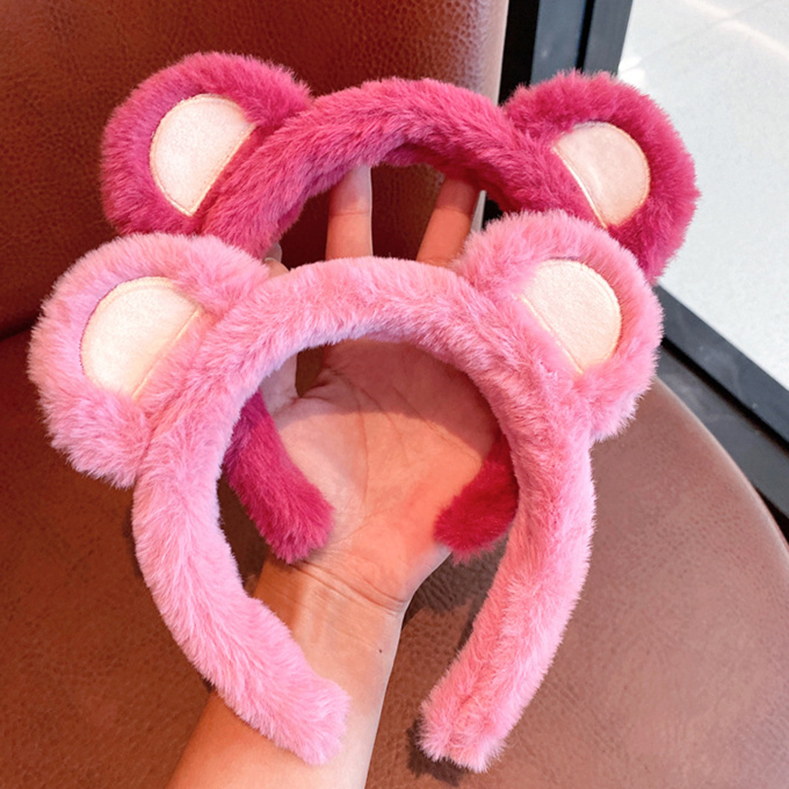 Hair Hoop Fluffy Cosplay Women Girls Cartoon Bear Ears Plush Hair Hoop ...