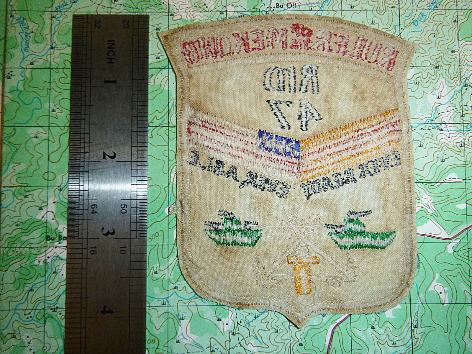 RULER of the MEKONG - Patch - RID 47 - US NAVY RIVER PATROL - Vietnam ...