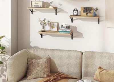 oak effect floating shelves | eBay UK