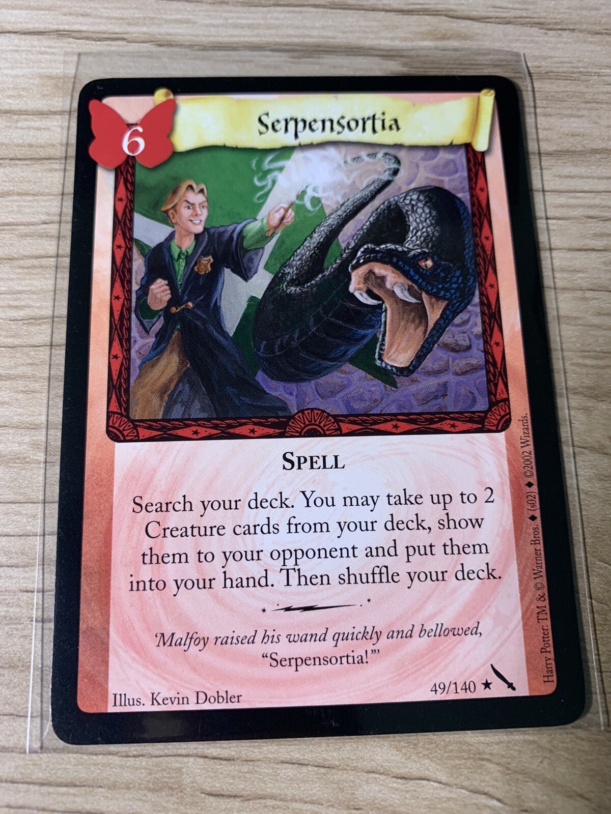 Harry Potter Serpensortia Non-Holo Rare 49/140 Chamber of Secrets NM ...