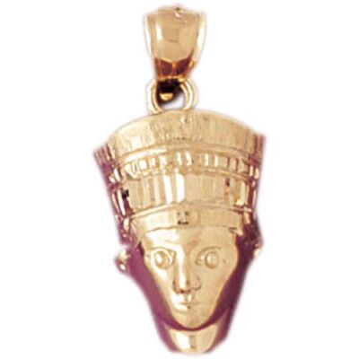 Egyptian Cleopatra Charm Pendant 14k Gold (5.2 Grams) | eBay