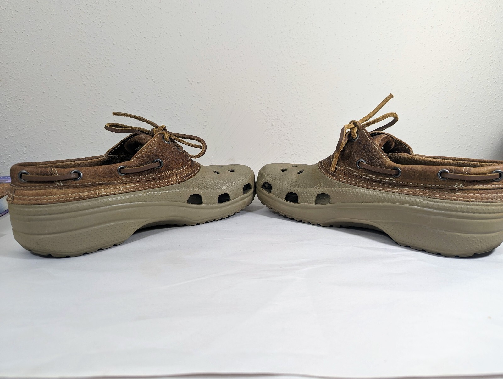 Crocs Shoes Crocs Islander Brown Leather Boat Shoes M… - Gem
