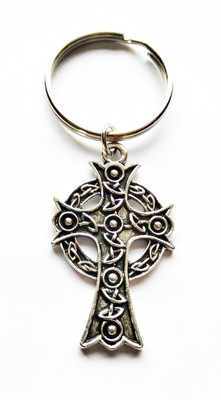 Celtic Cross Knot Irish Keychain Ireland Keyring Silver Plated | eBay