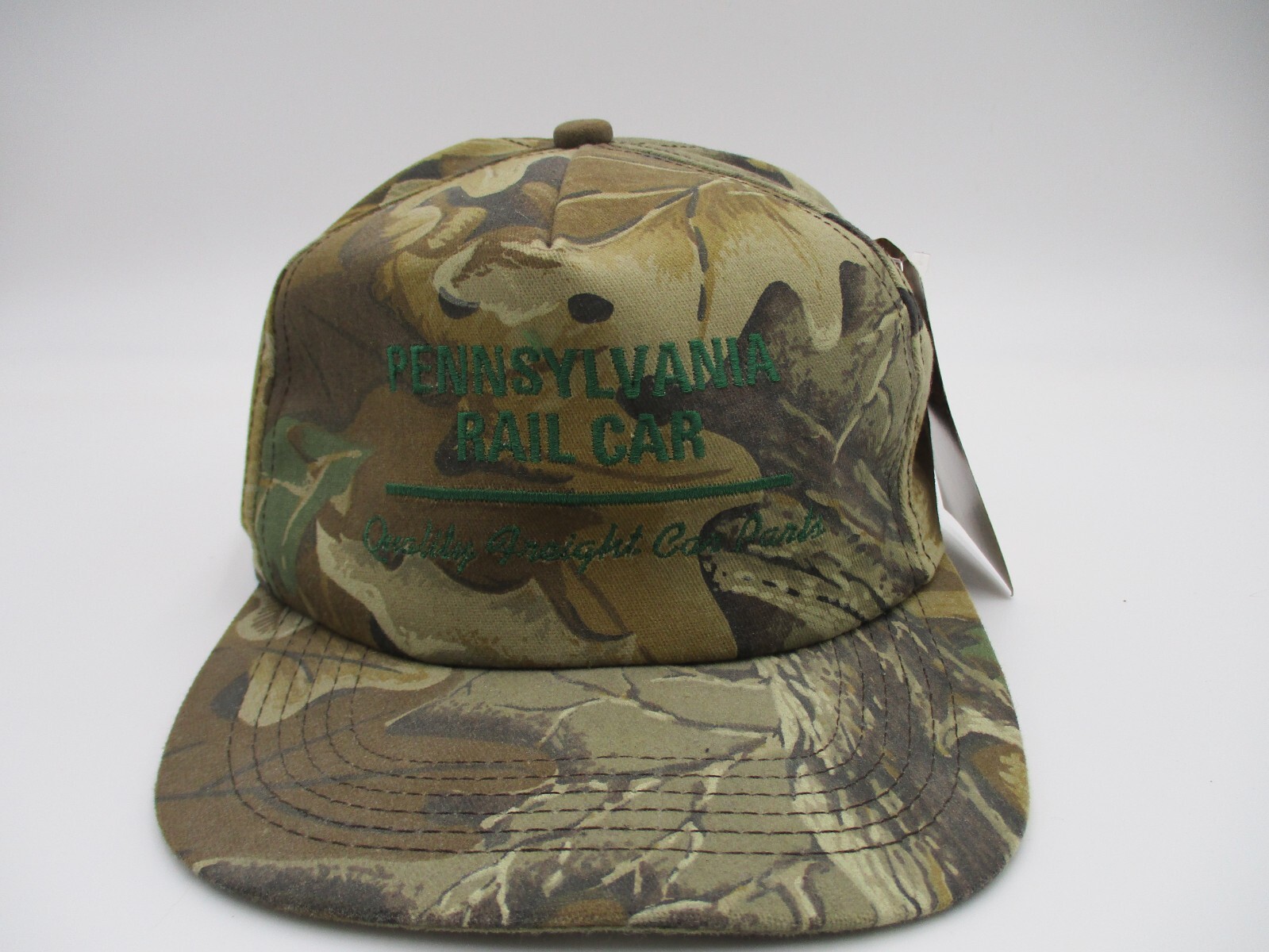 Vintage Pennsylvania Rail Car K Products Hat Cap Camo… - Gem