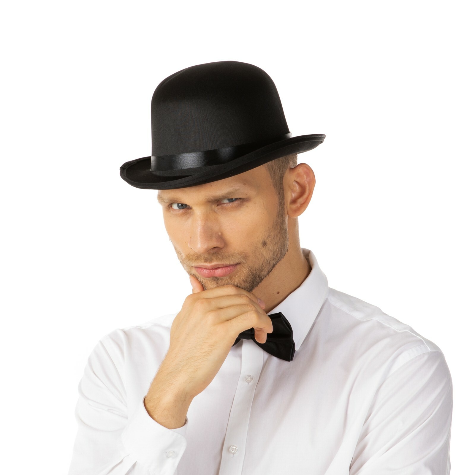 FANCY DRESS HATS COWBOY PIRATE POLICE GANGSTER TOP HAT BOWLER ...