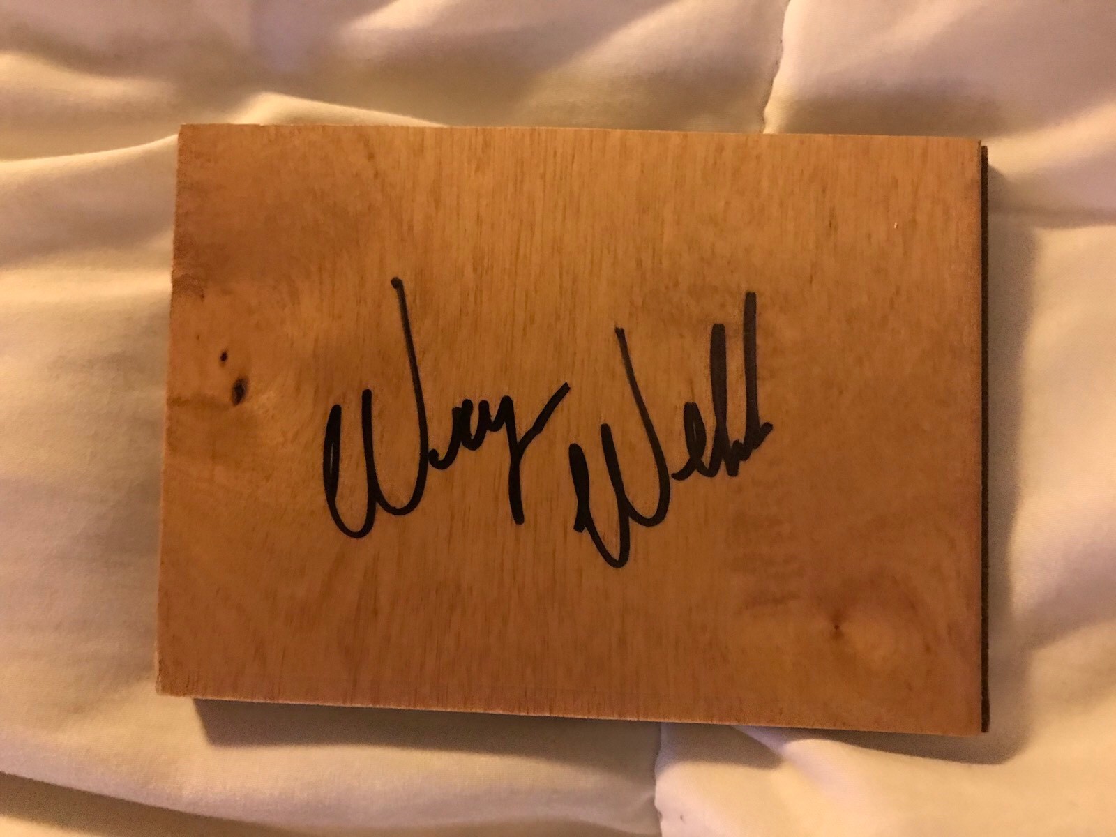 Wayne Webb Pba Pro Bowling signed 3.5 x 5 Wood floor tile autograph | eBay