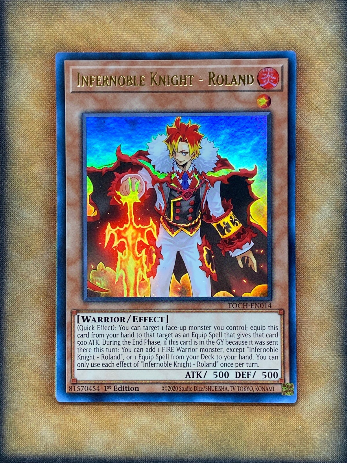 Yugioh Infernoble Knight - Roland TOCH-EN014 Ultra Rare 1st Ed NM | eBay