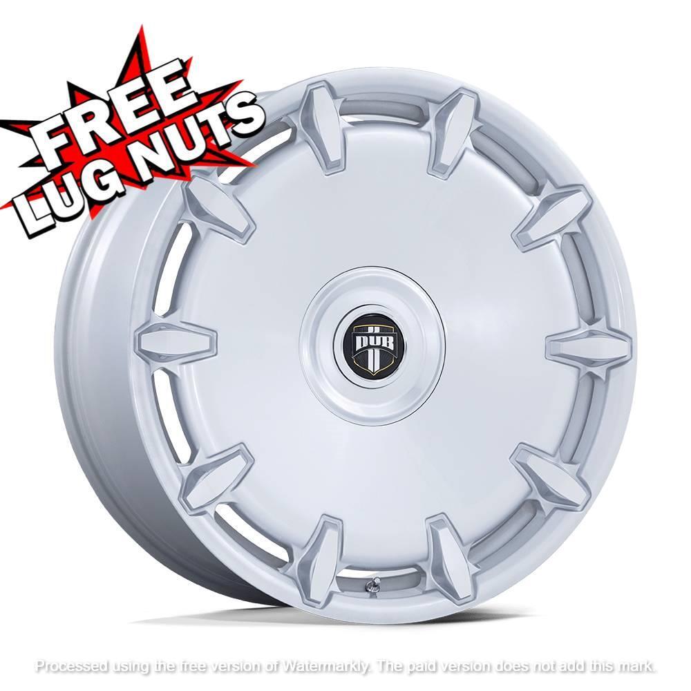24 inch 24x10 DUB DC271 CHEEF SILVER MACHINED wheel rim 6x135 +30 | eBay