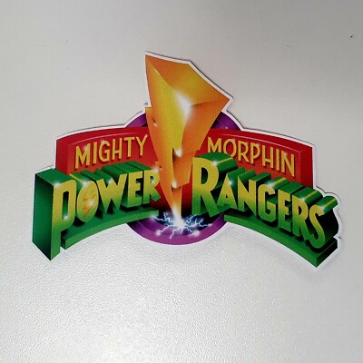 Power Rangers Logo Vinyl Sticker Wall Car Laptop Retro Weatherproof 90s ...
