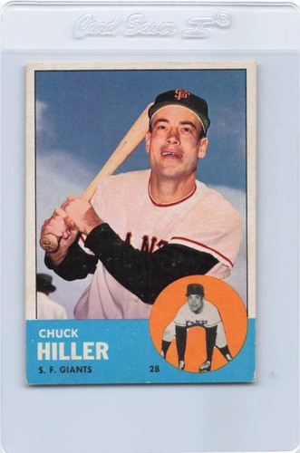 1963 Topps #185 Chuck Hiller Giants EX/MT *4488 | eBay