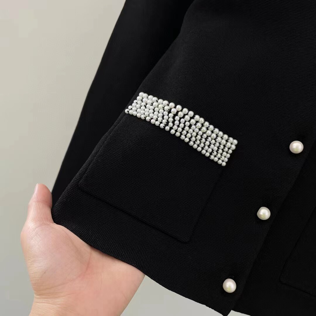 Sandro Pearl Edge Sound neck Coats Jackets/Sweater Sest /A-line Skirt ...