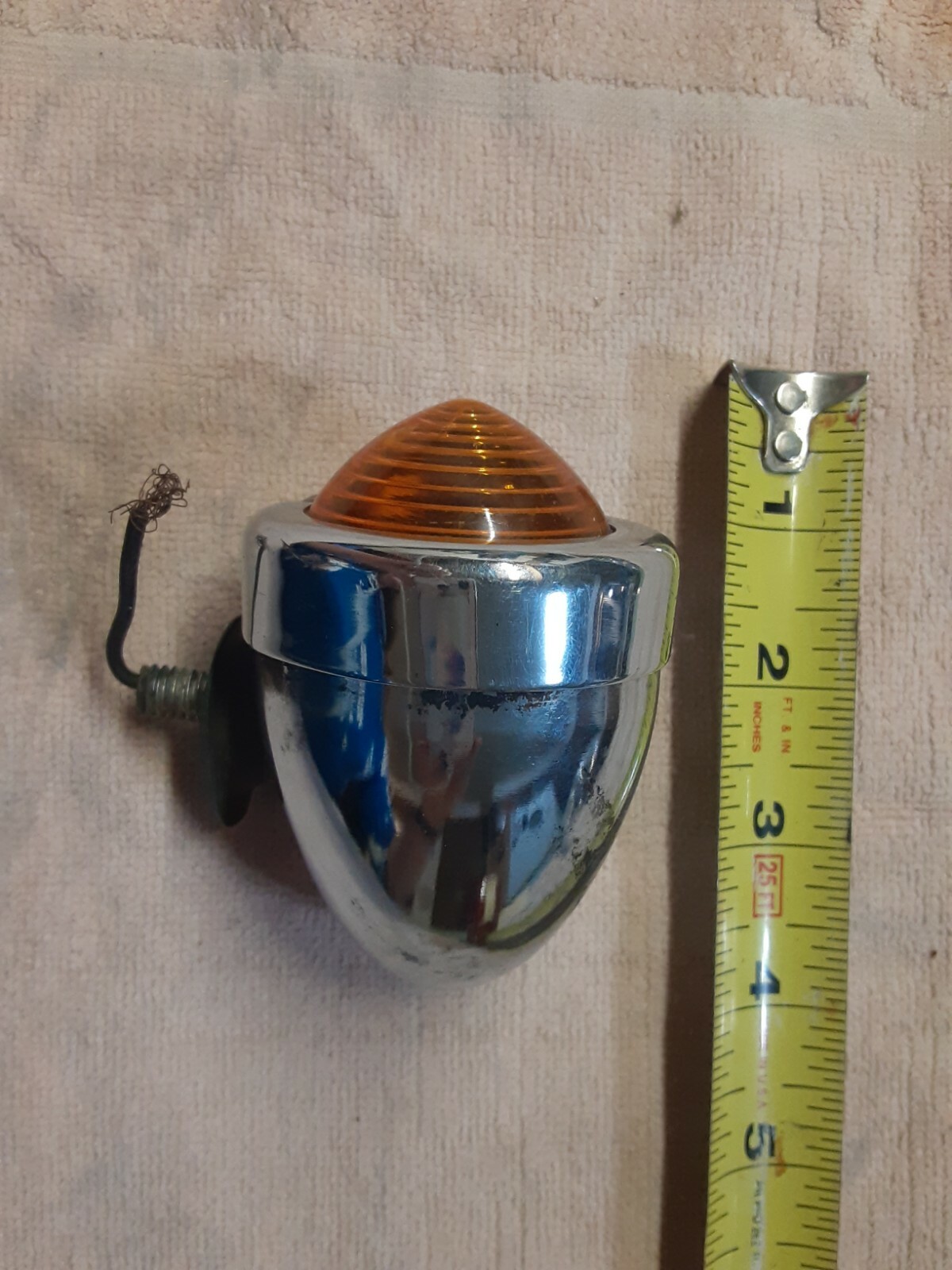 VINTAGE (1) Harley Panhead Knucklehead Flathead Bullet Light Amber ...