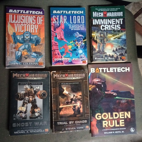 Lot Of 6 BATTLETECH MECH WARRIOR PAPERBACK BOOKS NOVELS NICE SHAPE | eBay