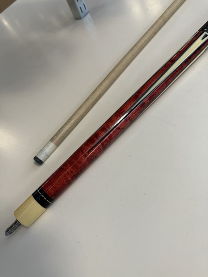 Pechauer JP Series Wine Pool Cue 6 Point W/Shaft And Case Very Clean ...
