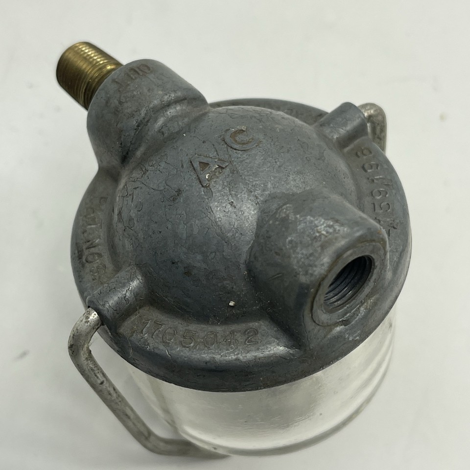 1950s 60s GM AC Fuel Filter With Glass Sediment Bowl n4 | eBay