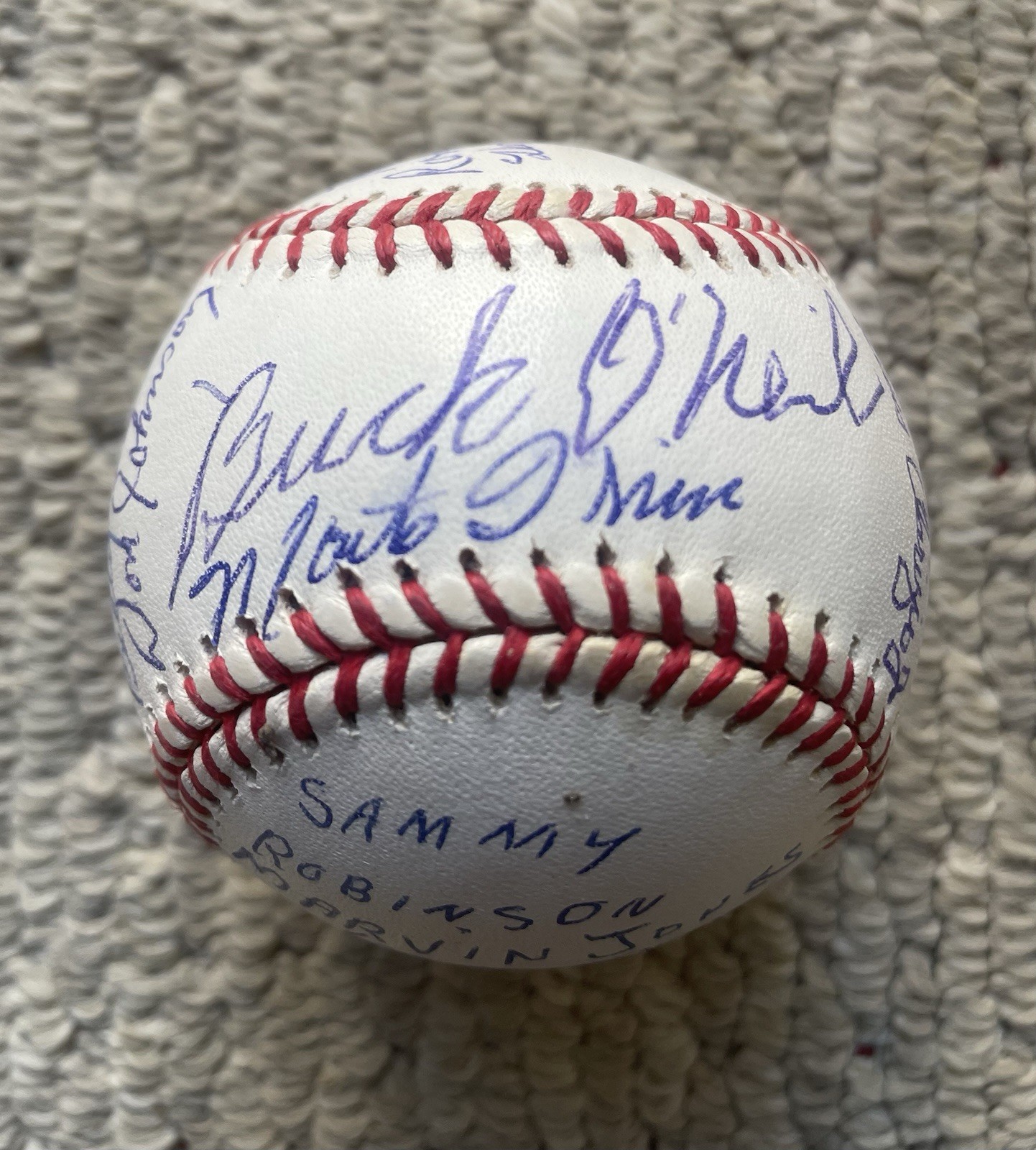 Autographed Of Major League Baseball With 20 Negro Leagues Greats Buck ...