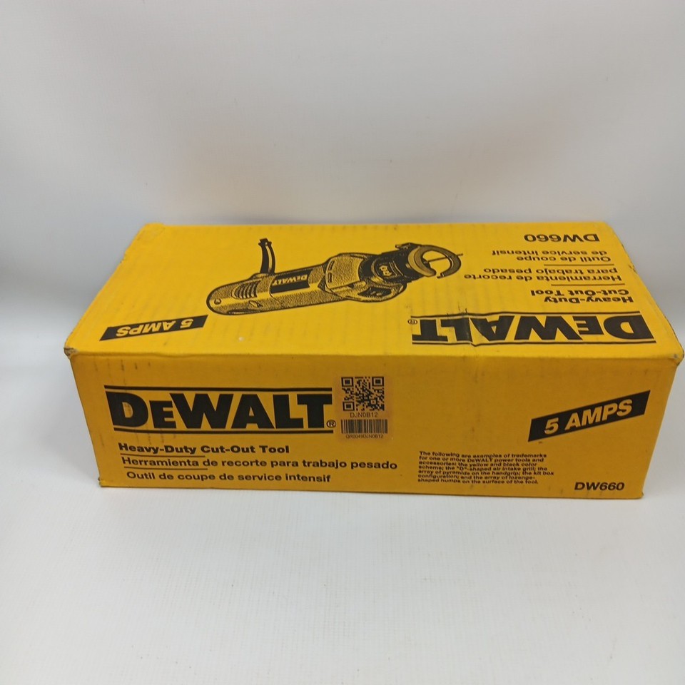 Dewalt Rotary Heavy-Duty Cut-Out Tool DW660 With Drywall ZipBits NEW | eBay