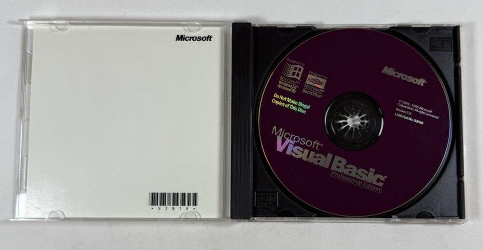 Microsoft Visual Basic 5.0 Professional Edition w CD Key | eBay