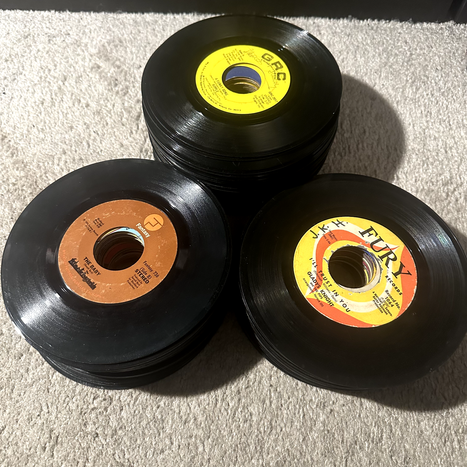 LOT OF 90+ FUNK SOUL R&B 7" 45s MOTOWN STAX PHILLY GROOVE BOOGIE VINYL ...