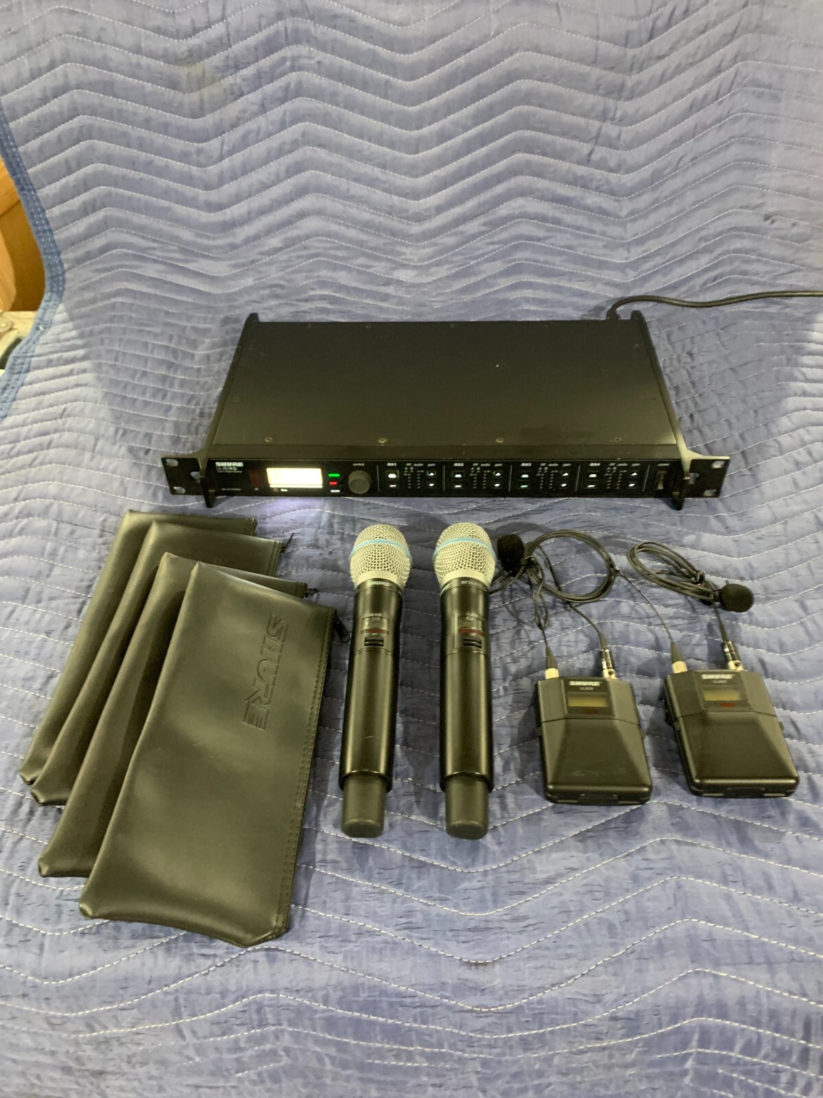 Shure ULXD4Q 4 Channel L50a Band Digital Wireless Receiver, With 4 ...