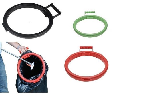 BagM8 Hoop Ring Sack Bin Rubbish Bag Holder Plastic with Handle Various ...