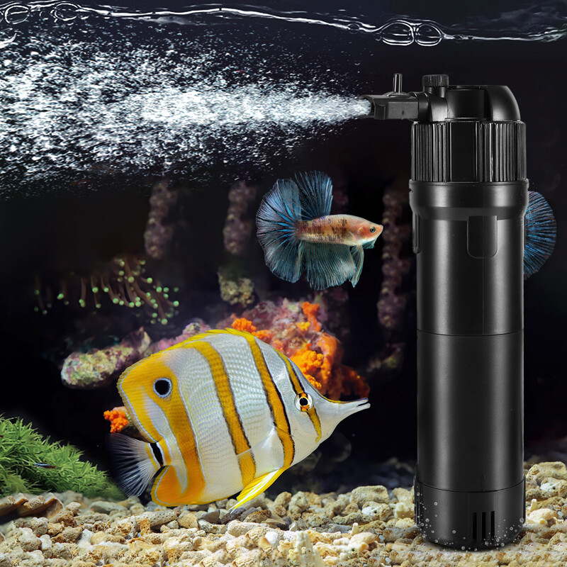 5-in-1 Internal Aquarium Fish Tank UV Sterilizers Filter Submersible ...