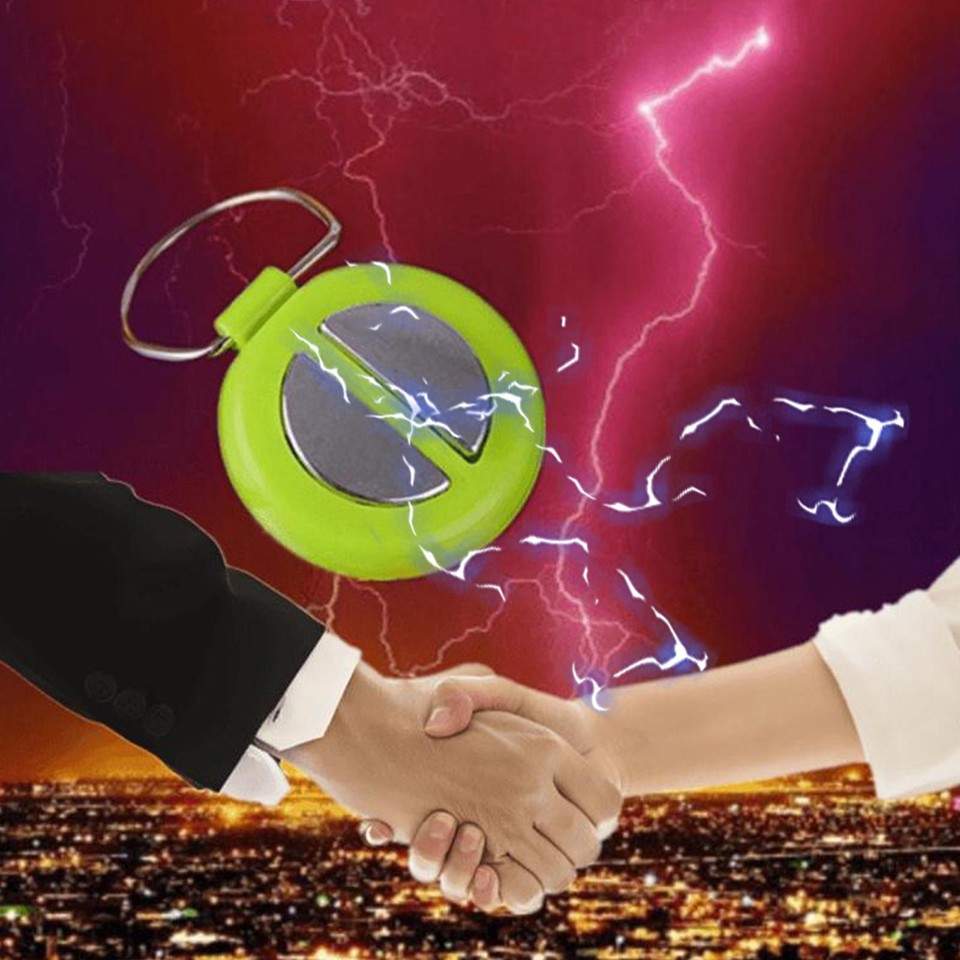 Funny Prank Electric Shock Handshake Trick Buzzer Shock Joke Gift Toy ...