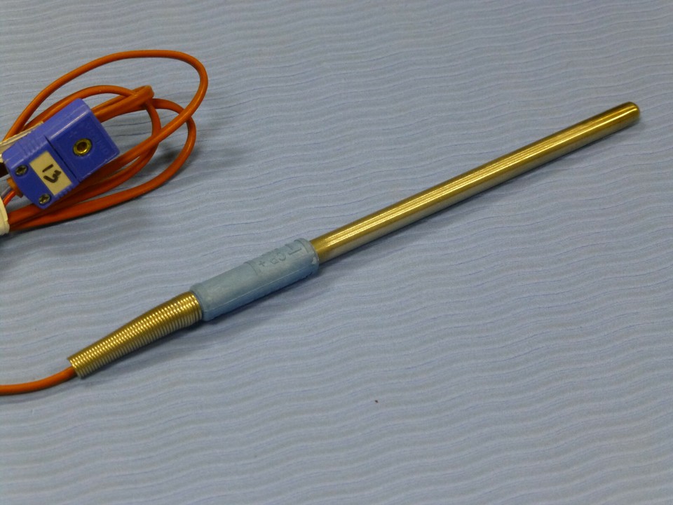 Omega T-Type Thermocouple Temperature Probe with Connector, 4" Long | eBay