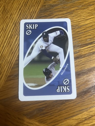 2003 Mark McLemore Uno Blue Skip Seattle Mariners Special Edition Card ...