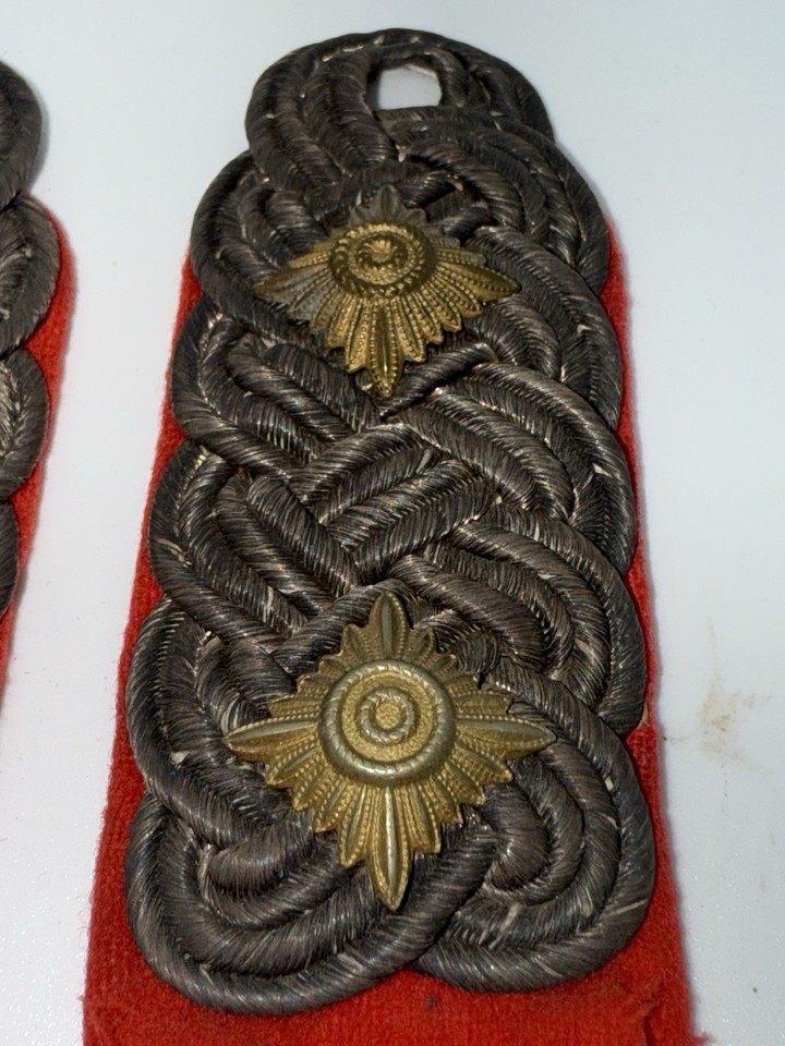 German Army Officer Artillery Rgt. Colonel Shoulder Boards, Rare! | eBay